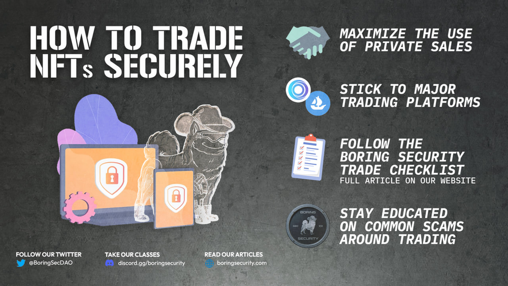 How to Trade NFTs Securely | Boring Security