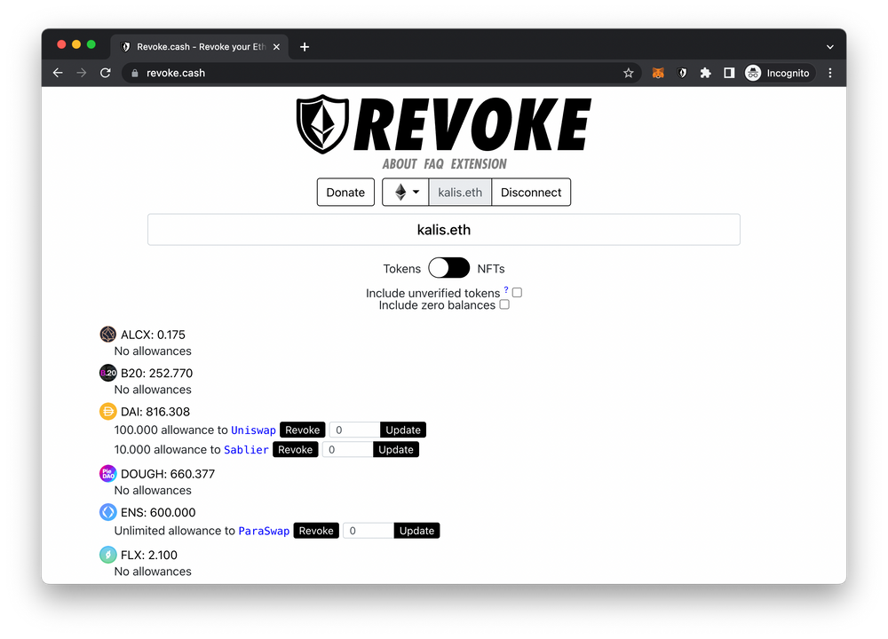 How To: Revoke Your Allowances | Boring Security